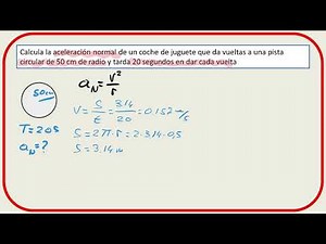 Aceleración normal. Ejercicio resuelto de dos formas.