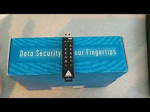 Aegis Secure Key 3NX - USB 3.1 (3.0) Flash Drive. Unboxing and set-up. #Aegis #GDPR #Tech