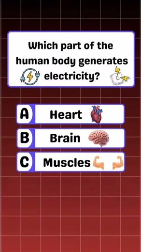 which part of human body generated electricity#biology#neet#aspirants#humanbody#viral#shorts#feed#yt