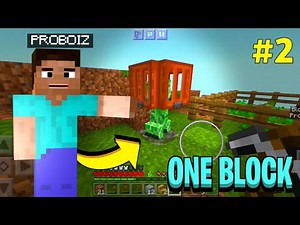 I Made a Trap for Mobs in One Block Survival Minecraft Series #2 | Hindi Series