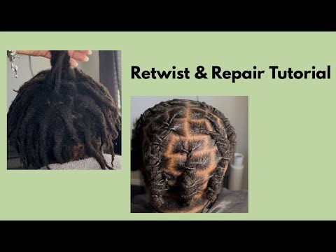Loc Retwist, Repair & Style Tutorial | Visual Guide for Healthy Locs 💫