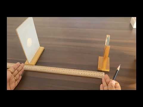 Class-12 Practical No-8 Focal length of convex lens