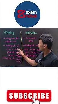 Roasting vs Calcination in 1 Minute!