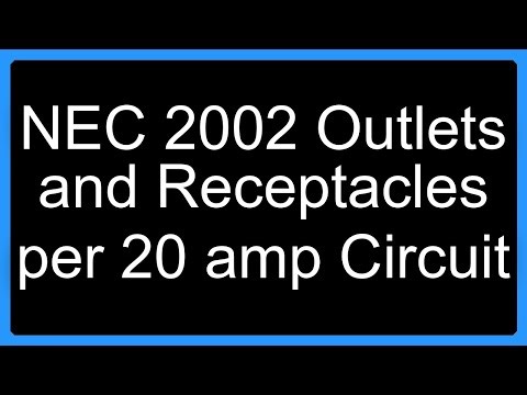 NEC 2002 Outlets and Receptacles per 20 amp Circuit