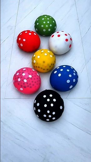 7 Polka Dot Balloons 🎈 | Most Colorful & Satisfying Balloon Pattern | Relaxing Shorts #dotballoon