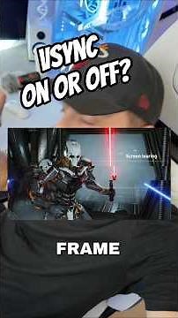 VSYNC yes or no? #vsync #screentearing #lags #stutter #gaming