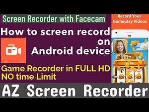 How To Record Computer and Laptop Screen For Free. AZ Screen recorder makes it to record, and share.