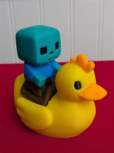 Chicken Jockey Inspired Duck – 3D Printed Funny Duck Collectible - Etsy