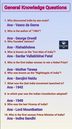 General knowledge Questions & Answers - Part 7...