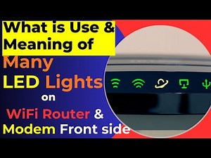 What is meaning & Use of Many LED Lights on WiFi Router and Modem | Router LED Lights Explain