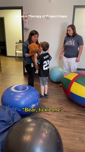 2.1K views · 50 reactions | When therapy sessions are THIS engaging, we see barriers being removed, skills being gained, and goals being achieved.  Another equally important consideration is that when therapy sessions are THIS engaging, the critical work of gaining skills feels just like playing around and being silly.  As they say, “play is the work of childhood.”  | Project Hope Foundation, Inc. | Facebook