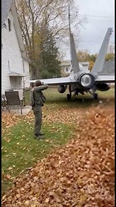 2.7M views · 20K reactions | Pilot uses his jet to rake the leaves  | Evan Era | Facebook