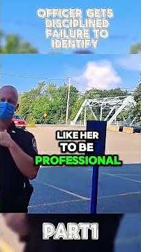 OFFICER GETS DISCIPLINED FAILURE TO IDENTIFY