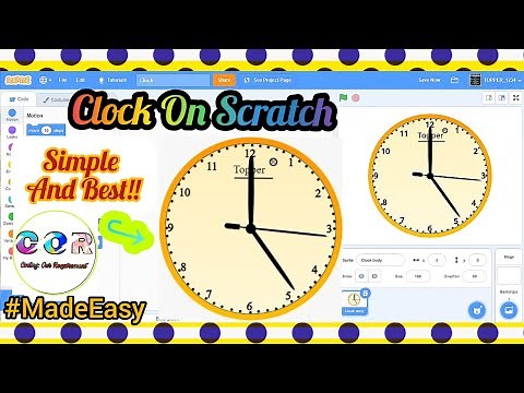 How To Make A Clock On Scratch || Making A Real Time Clock On Scratch || Simple And Best