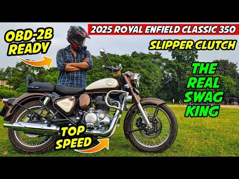 2025 Royal Enfield Classic 350 OBD-2B Review || Slipper Clutch & Top Speed - Real Swag king 👑