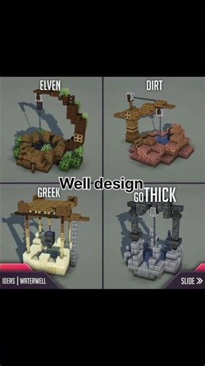 well designs ideas for Minecraft#minecraft