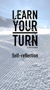 Awareness is a key part of changing anything. Finding the right terrain to reflect on your skiing is important. Choose a slope where your stress level is low — moderate pitch, good visibility, and no other skiers in the way. Here are a few things you can reflect on: • What is my first movement to start the next turn? • When do I actually stand on the new outside ski? • Where is my balance on the skis? • Are my skis creating the line in the snow that I intended? #LYT #learnyourturn #growonsnow #s