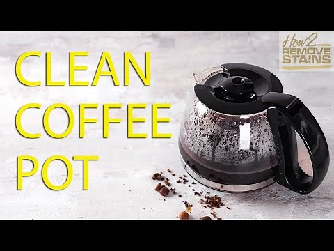 How to clean a coffee pot using baking soda