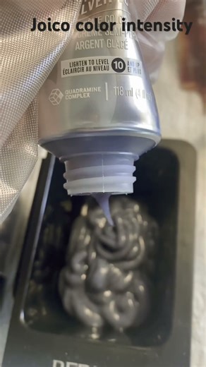 Joico color intensity. Silver ice semipermanent haircolor. #silverhair #silverhaircolor