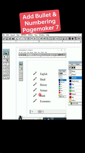 123 reactions · 19 shares | Add Bullets And Numbering in Pagemaker, Dtp , Desktop publishing #dtp #DTPCourse #PageMaker #reelsviralシfb #reelsfbシ | Shiv Gutam | Facebook