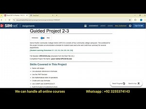 Excel 2021 In Practice - Ch 2 Guided Project 2-3 | Part 5 Spccd-02. | Excel 2024 Chapter 2