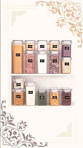 Best Airtight Food Storage Containers with Lids | Vtopmart 24 Pcs Kitchen & Pantry Organization Set