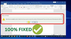 FIX Word found unreadable content In MS Word || Microsoft Word File Not Opening In Windows 10/11