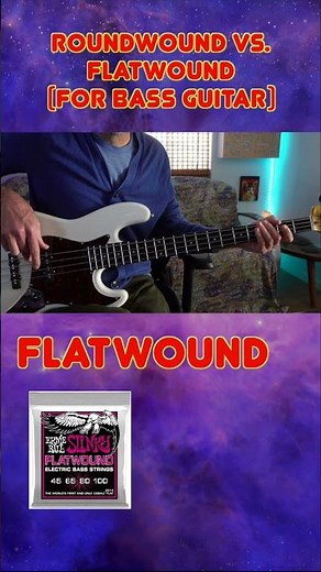 Flatwound vs Roundwound Bass Strings #bassrecording #flatwoundstrings #basscommunity #bassstrings