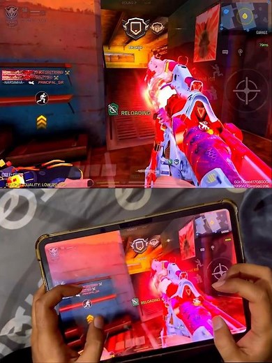 Cod mobile high rank handcam 120 fps kill streak 😮