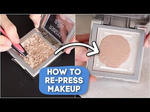 How to RE-PRESS Powder Makeup // Easy Way To Fix Broken Powders
