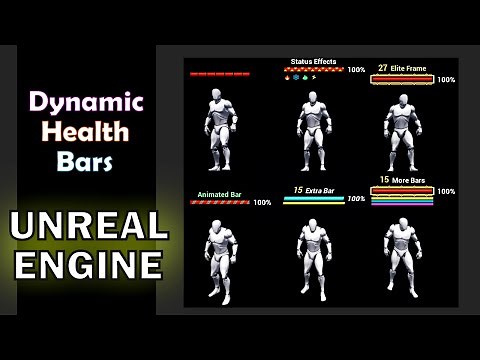 UE4 / UE5 - Dynamic Health Bars (showcase)