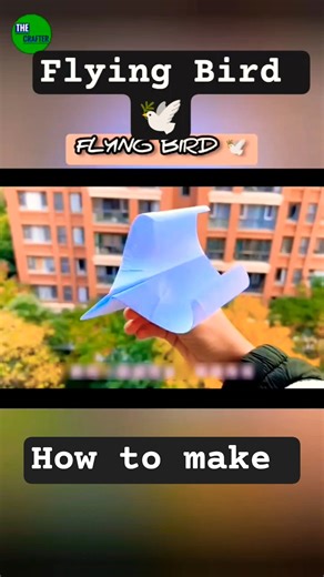 flying Bird plain 🕊️#diy #origami #birds #papercrafts