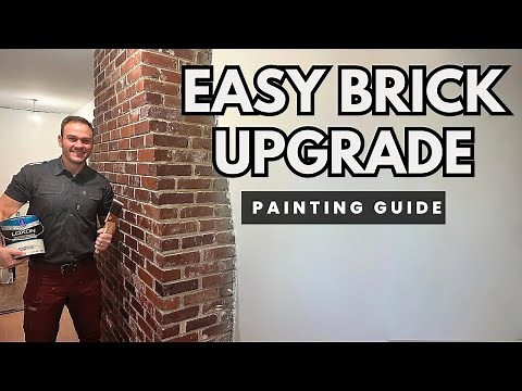 How To Paint Brick, Cinderblock & Stone Indoor/Outdoor: Easy DIY!