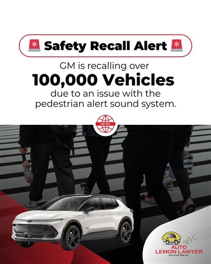 Kevin R. Duck | 🚨 Important Safety Recall Alert for Chevy Equinox EV owners! GM is recalling over 100,000 2025–2026 Chevrolet Equinox Electric Vehicles... | Instagram
