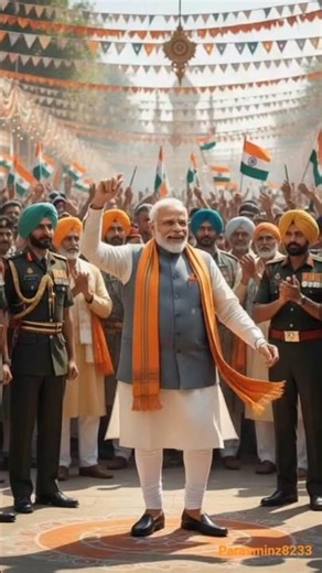 "PM Modi Dance with Fauji | Festival Celebration 2025 | Modi Viral Video#shortvideo #youtubeshorts