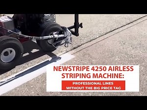 Newstripe 4250 Airless Striping Machine / Professional Lines at a Budget-Friendly Price