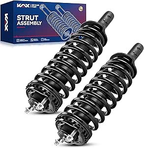KAX Front Struts Fit For Trailblazer Envoy 2002 2003 2004 2005 2006 2007 2008 2009, Envoy XL 2002-2006, Front Complete Strut Assembly with Coil Spring Assemblies, 171341 Struts Full Set of 2 SAA331