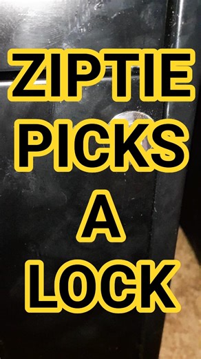 How to Pick a Wafer lock with a ziptie. #zipties #shorts #lockpicking #locksmith #how