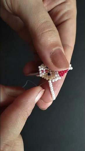 DIY Christmas santa Earrings, Beaded santa Jewelry Making, beading tutorial