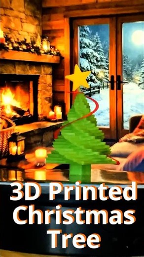 📍You must see this spiral 3D printed Christmas Tree with a Star ⭐