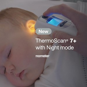 4 comments | Braun ThermoScan® 7+ ear thermometer - fast, gentle and easy to use. The definition of fever changes with age**. The Braun ThermoScan® 7+ features the patented Age Precision® Technology - an age-adjustable fever guidance that takes age into account to take the guesswork out of temperature measurement. The thermometer comes with night mode that features light for easy use in the dark and silent mode for avoiding wake-ups | Meem | Facebook