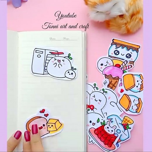 How to Make Your Own Stickers/ DIY paper Sticker /Stickers /DIY Stickers /HOME MADE STICKER/ #shorts