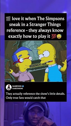 when The Simpsons sneak in a Stranger Things reference