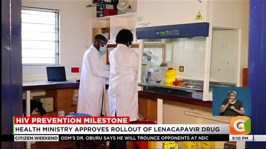 HIV/AIDS prevention milestone: The government has approved the use of a long-lasting HIV prevention drug. The Health Ministry has cleared the rollout of the Lenacapavir drug. The Lenacapavir injection is administered twice a year. The drug is not for people already living with HIV/AIDS #CitizenWeekend | Citizen TV Kenya