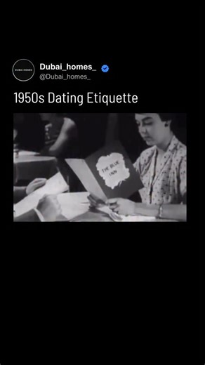 DUBAI HOMES on Instagram: "In the 1950s, dating was guided by strict social norms, clear gender roles, and an emphasis on respectability. Young men were expected to initiate contact, plan outings, and cover expenses, while young women were encouraged to be modest, gracious, and selective. Courtship often began with group dates, school dances, or supervised activities, progressing to one-on-one outings like movies or diners, all under the expectation of restrained behavior. Physical affection was