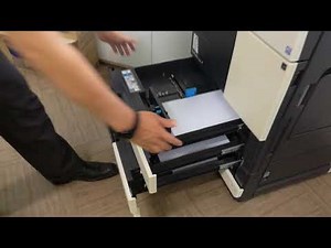 How to take out tray 1 in bizhub C364 copier