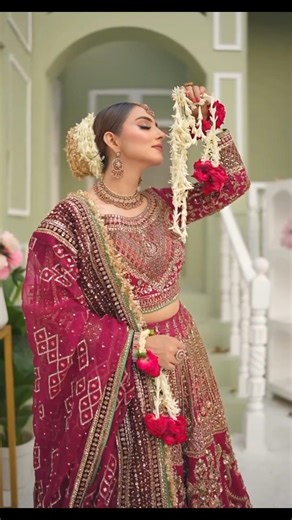 Pakistani Bride ✨ Elegant Bridal Dress Shoot & Stunning Highlights 💛 #BridalElegance