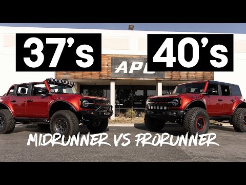 Ford Bronco 37's vs 40's | APG MidRunner VS ProRunner