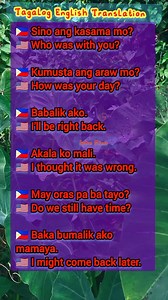 #dailytagalogphrases #filipinolanguagetips #learntagalogdaily #postoftheday #filipinoconversations #translation #trendingpost #tagalogtoenglish #tagalogenglishtranslation #viralvideochallenge | John Ines Mina