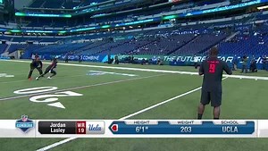 Perfecting the toe tap! Top WR prospects show off their #ToeDragSwag for scouts at the #NFLCombine! 📺: LIVE Today-Monday on NFL Network. | NFL